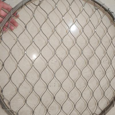 China Galvanized 304 Stainless Steel Rope Mesh For Architectural Decoration for sale