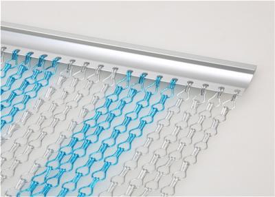 Cina decorazione dell'interno variopinta della lega di alluminio della tenda di porta del collegamento a catena del metallo di 1.7mm in vendita