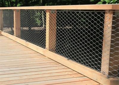 Cina Corda Mesh Net For Stair del cavo di cavo di AISI SS316 Diamond Flexible Inox Stainless Steel in vendita