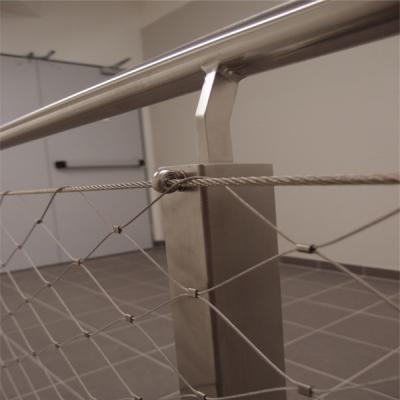 Cina 7 x maglia di Mesh Stainless Steel Diamond Wire del cavo della balaustra della scala di 7 60mm in vendita