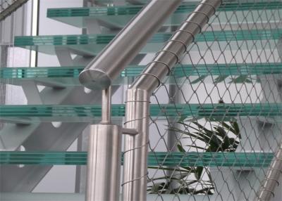 China Van de het Roestvrije staalkabel van de metaaldiamant 7x7 de Veiligheid van Mesh Decorative Fence For Railing Te koop