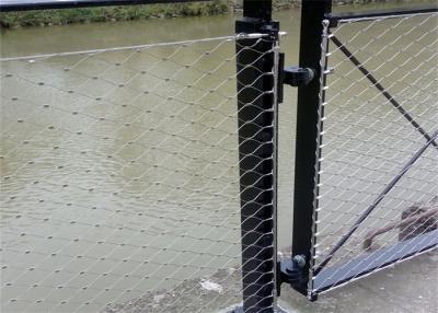 Cina corda su ordinazione Mesh For Safety Fence di acciaio inossidabile del balcone di 7*7 7*19 in vendita