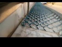 Tessuto in plastica rivestito in PVC per recinzioni a catena di diamanti