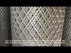 Plastic Sprayed Decorative Expanded Metal Mesh 304 316 316L For Protection
