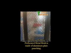 Aluminum Folding Perforated Metal Mesh For Screen Sliding Door