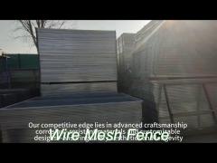 Stainless Steel PVC Guardrail Wire Mesh Fence Corrosion Resistance For Site Protection