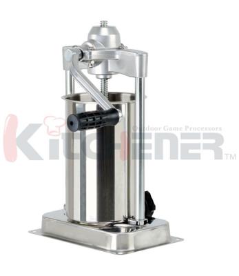 China Front Cylinder Lock Manual Sausage Stuffer 15 Lb Vertical With Two Steel Bars for sale