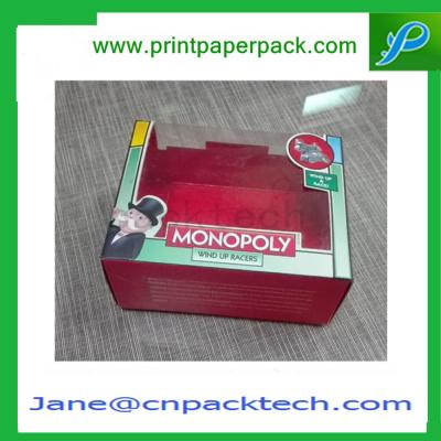 China Custom Printed PVC Window Box Toy Box Candy Box Rigid Cardboard Paper Gift Box for sale