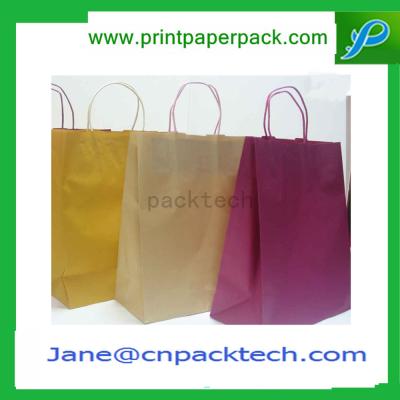 China Bespoke Printed Paper Bag Kraft Paper Bag Shopping Bag Garment Bag Carrier Bag for sale