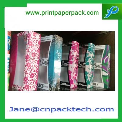 China Luxury Custom Printed Rigid Cardboard Set-Up Box PVC Window Box Gift Packaging Paper  Box for sale