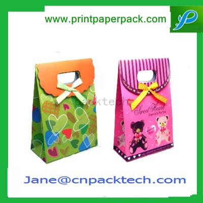 China Custom Printed Cute Carrier Bag Kraft Paper Bag Candy  Bag Food Packaging Bag Gift Paper Bag for sale