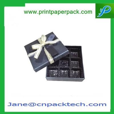 China Custom Ribbon Gift Boxes Rigid Cardboard Boxes Chocolate Box Set-Up Boxes Paper Gift Box for sale