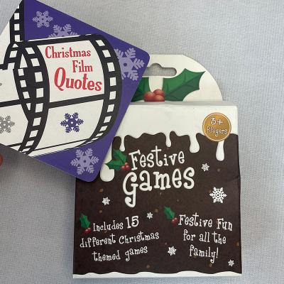 China Party game cards for family fun Christmas  Fun games Custom design  Shaped card for sale