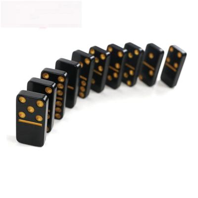 Cina Il nero e l'insieme di domino del gioco da tavolo dell'oro raddoppiano 9 domino fissati in vendita