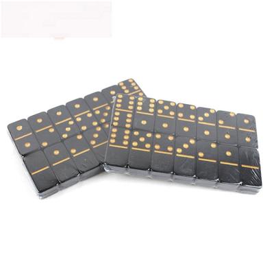 Cina Il nero e l'insieme di domino del gioco da tavolo dell'oro raddoppiano 9 domino fissati in vendita