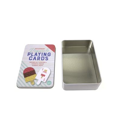 Cina Carta rettangolare su ordinazione del gioco della clip di capelli di Tin Cans Packaging Containers For in vendita