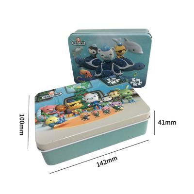 Cina Puzzle di puzzle su ordinazione 100pcs Tin Cans Packaging Gift Tinplate riciclabile in vendita