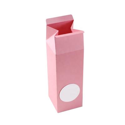 Cina Cartone ondulato su ordinazione di carta kraft che stampa i contenitori d'imballaggio di cartone rosa del latte in vendita