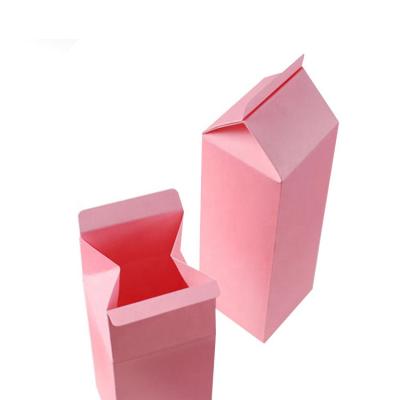 Cina Cartone ondulato su ordinazione di carta kraft che stampa i contenitori d'imballaggio di cartone rosa del latte in vendita