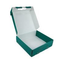 China SEDEX Green Paper Rectangle Custom Printed Cardboard Boxes Packaging for sale