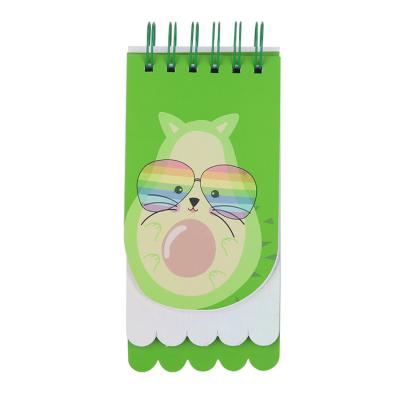 Cina Lo scintillio su ordinazione fruttifica cancelleria del Memo Pad del blocco note a spirale di Kawaii per scuola in vendita