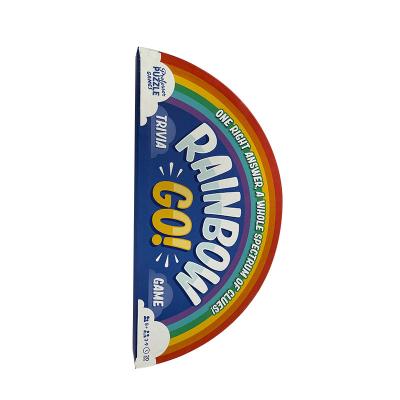 Cina L'arcobaleno di CMYK modella le scatole di cartone stampate su ordinazione per l'imballaggio di puzzle in vendita