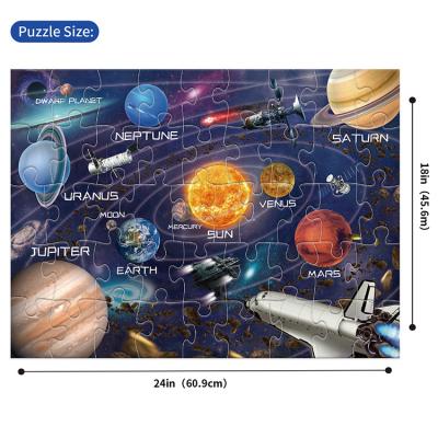 Cina Contenitore di regalo su ordinazione del puzzle del gioco del creatore della foto del sistema solare 46pcs in vendita