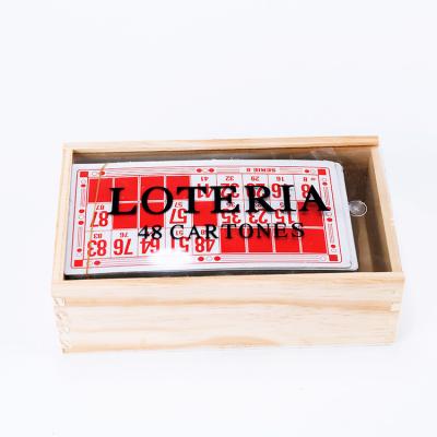 Cina Carte di legno naturali della moneta 48pcs di Toy For Unisex 90pcs del gioco di carte di Loteria della La in vendita