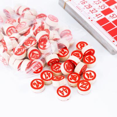 Cina Carte di legno naturali della moneta 48pcs di Toy For Unisex 90pcs del gioco di carte di Loteria della La in vendita