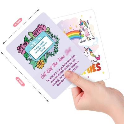 Cina Piattaforma riciclata che stampa l'OEM educativo delle carte da gioco di affermazione positiva in vendita