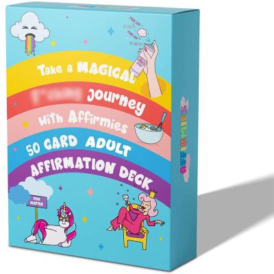 Cina Piattaforma riciclata che stampa l'OEM educativo delle carte da gioco di affermazione positiva in vendita