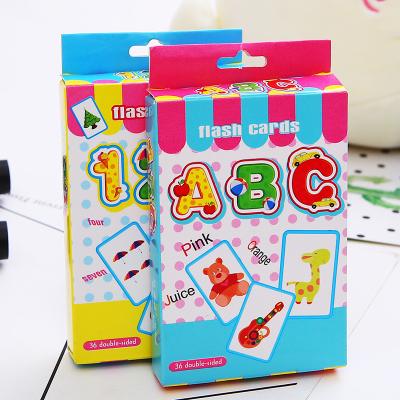 Cina I flash card educativi in anticipo dei bambini del ODM progettano le carte da gioco per il cliente 300gsm in vendita