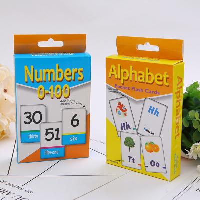 Cina I flash card educativi in anticipo dei bambini del ODM progettano le carte da gioco per il cliente 300gsm in vendita