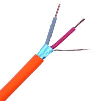 China 2x1.5mm2 Solid Copper Shielded PVC Twisted Pair Fire Alarm Cable CE RoHS for sale