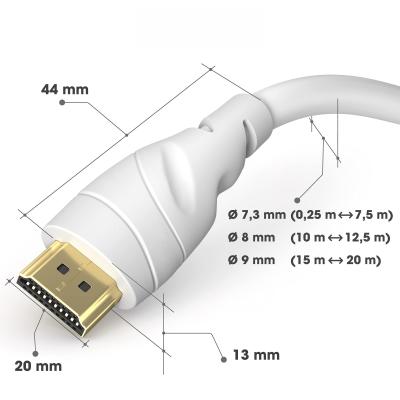 Cina Cable HMDI 4K 8K Cable Video Cable Audio Cable 60Hz 120Hz Full 19pin Port in vendita