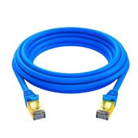 China Cat6 RJ45 Patch Cord 24AWG 4 Pair Twisted Shielded Network Cable Gold Plated 3U for sale