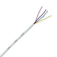 China 4x0.22mm2 4x24AWG CCA Solid Alarm Security Cable with Bare Copper Wire for sale