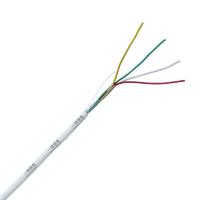 China 4x0.22mm2 4x24AWG CCA Solid Alarm Security Cable with Bare Copper Wire for sale