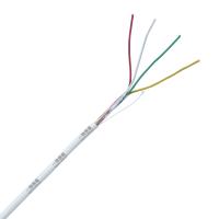 China 4x0.22mm2 4x24AWG CCA Solid Alarm Security Cable with Bare Copper Wire for sale