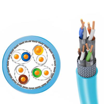 Cina Velocità EsattaCablo LAN blindato OEM 23 AWG Bc Copper Skin-Foam-Skin Polietilene Categoria 8 in vendita