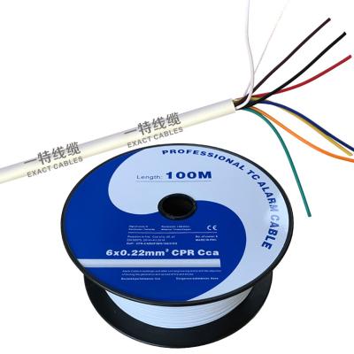 Cina Materiale isolante in PVC 2X0.50 4X0.22 Cavo di sicurezza CPR composito per la comunicazione in vendita