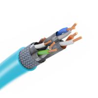 China 23 AWG Solid Bare Copper Shielded Category 8 LAN Cable SFSP 2000MHz for sale