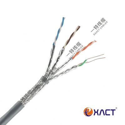 Cina 305M/Roll Cat6a Cavo UTP per rete 23AWG 4 coppie conduttore interno torto Bc rame in vendita