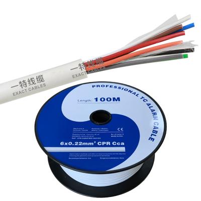 Cina Cavo di allarme BC solido 8xAWG24 non blindato EN50575 IEC60332-1 2 nuclei X0.22 Shield Al/foil in vendita