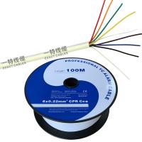 China 2 Core 10x0.22mm2 Unshielded Stranded Tinned Copper Alarm Security Cable for sale