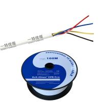 China Solid Unshielded CPR Eca PVC Insulation Communication Cable 2x0.22 mm2 for sale