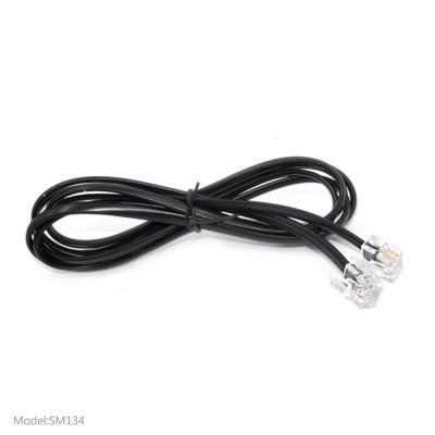 Cina 6 Conductor Flat Phone Cable con BC Conductor e RJ11 6P6C da Exact Cables in vendita