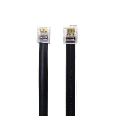 Cina 6 Conductor Flat Phone Cable con BC Conductor e RJ11 6P6C da Exact Cables in vendita