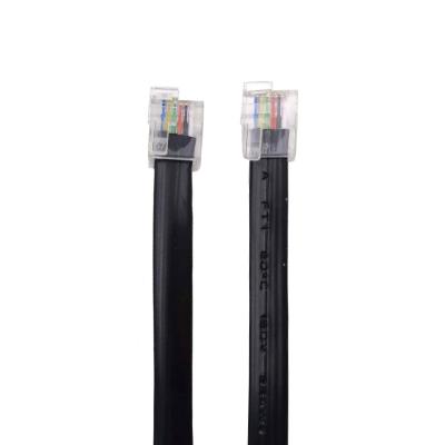 Cina 6 Conductor Flat Phone Cable con BC Conductor e RJ11 6P6C da Exact Cables in vendita