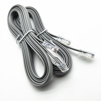Cina 6 Conductor Flat Phone Cable con BC Conductor e RJ11 6P6C da Exact Cables in vendita